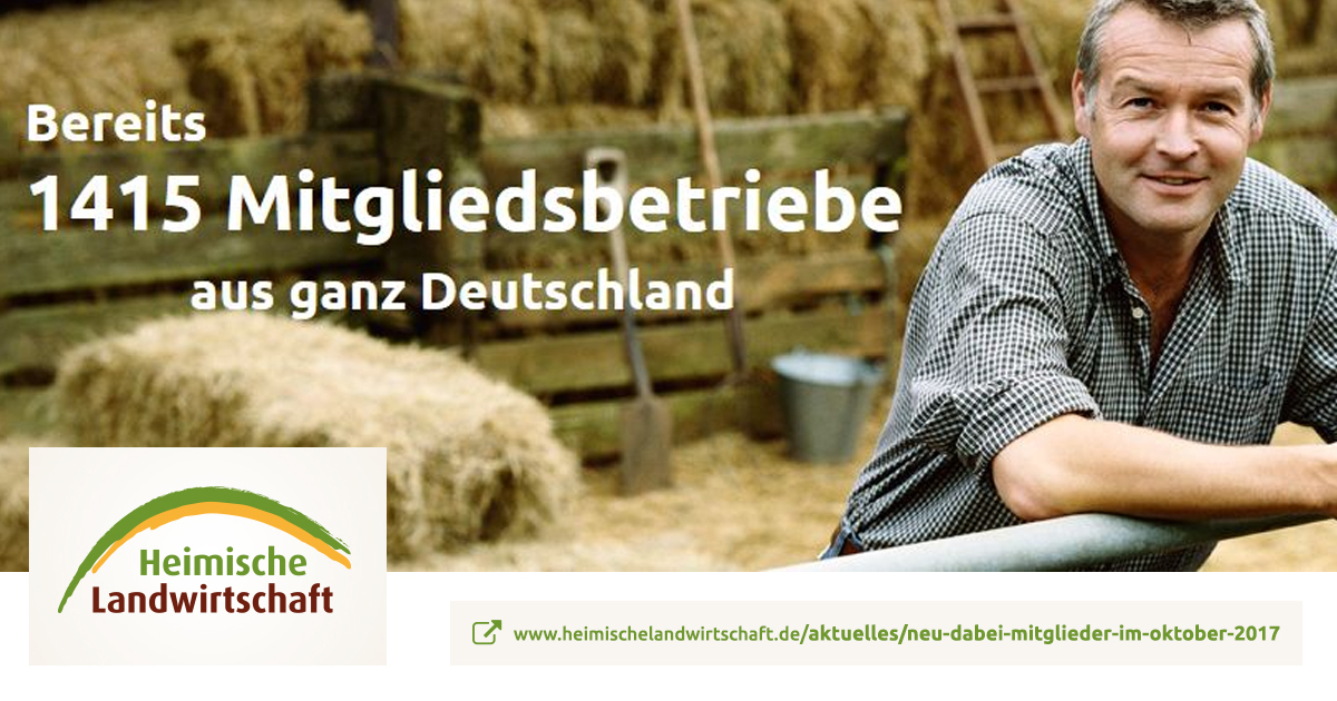 Neu dabei: Mitglieder im Oktober 2017 | Heimische Landwirtschaft
